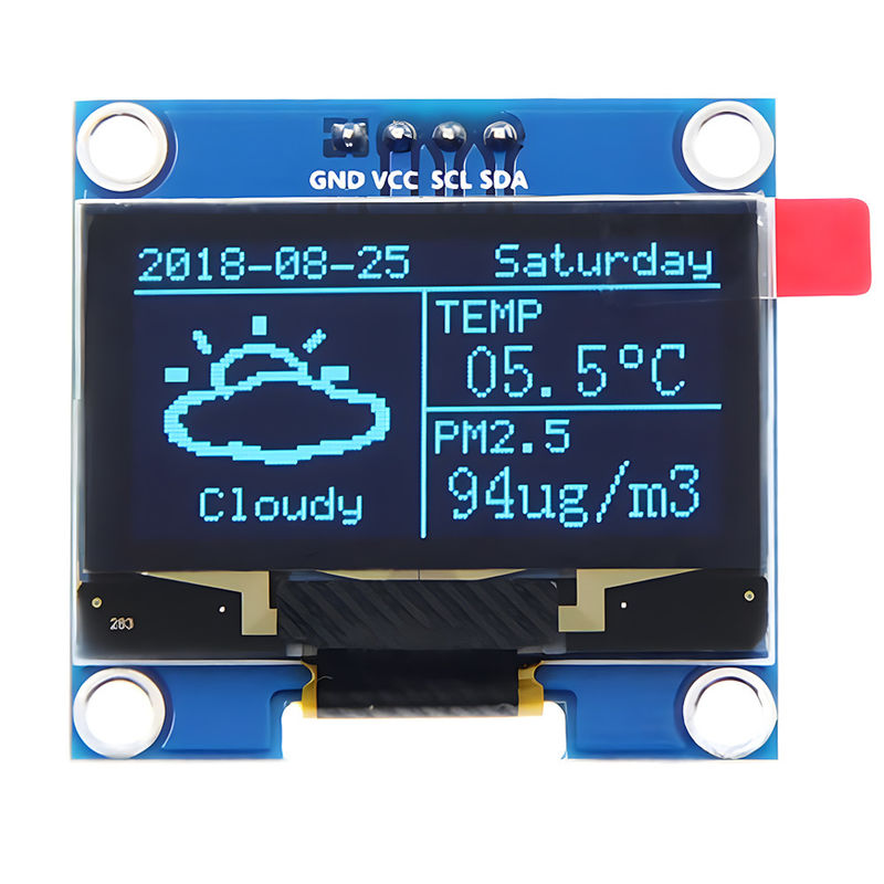 1.3-inç 128x64 Dot Matrix OLED 4-Pin IIC I2C Arayüzü SH1106 Sürücü IC ...